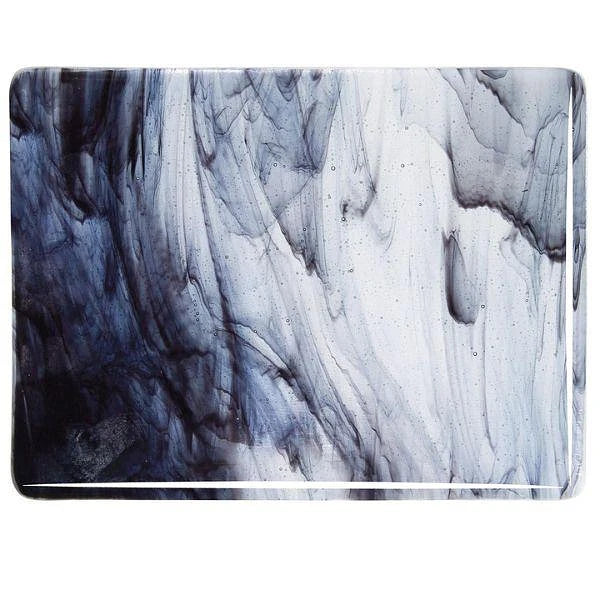 2100-30 Clear, Black Streaky Sheet – Potekglass